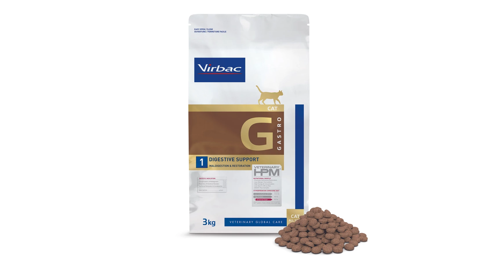 Virbac HPM Cat Digestive Support 3 kg - VIRBAC- HPM